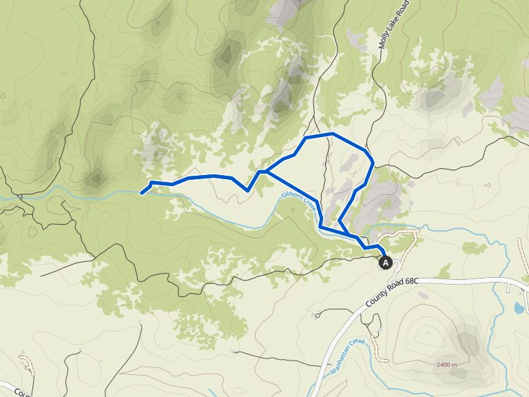 Disappointment Falls loop from the Elkhorn Creek Trailhead — Red ...